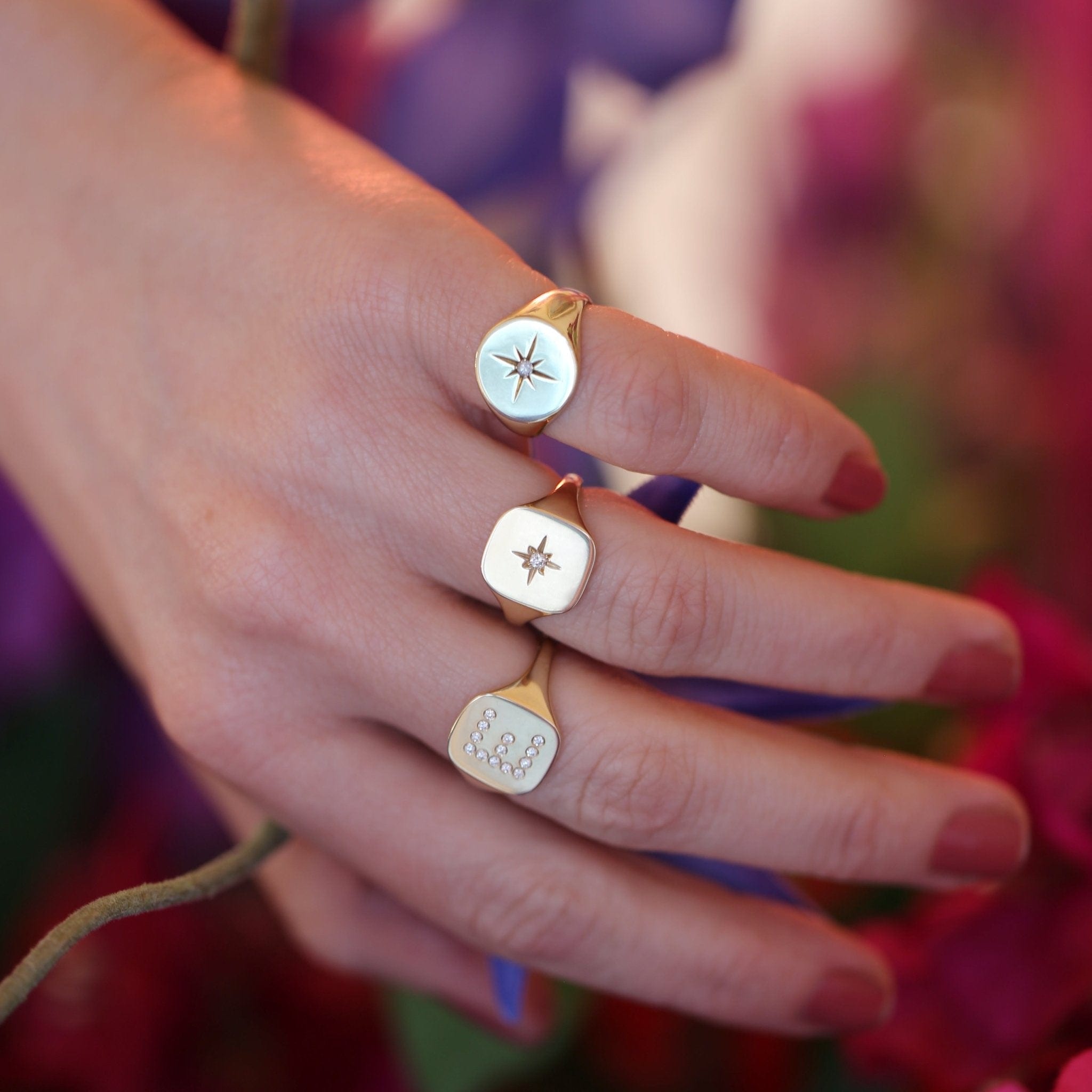 Macy's silver rings store